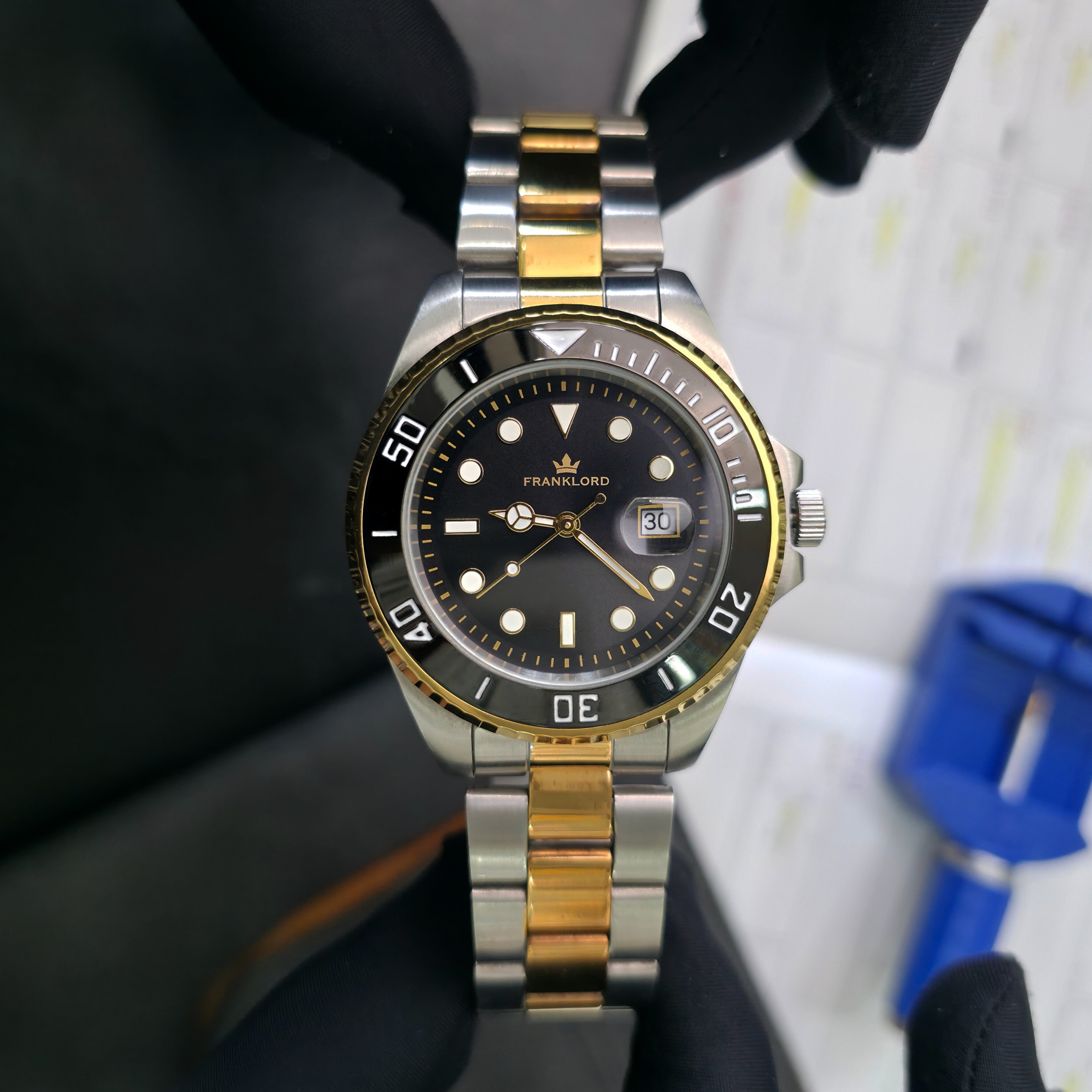 Franklord Regal Mariner – Onyx Gold | Black-Gold Stainless Steel Luxury ...