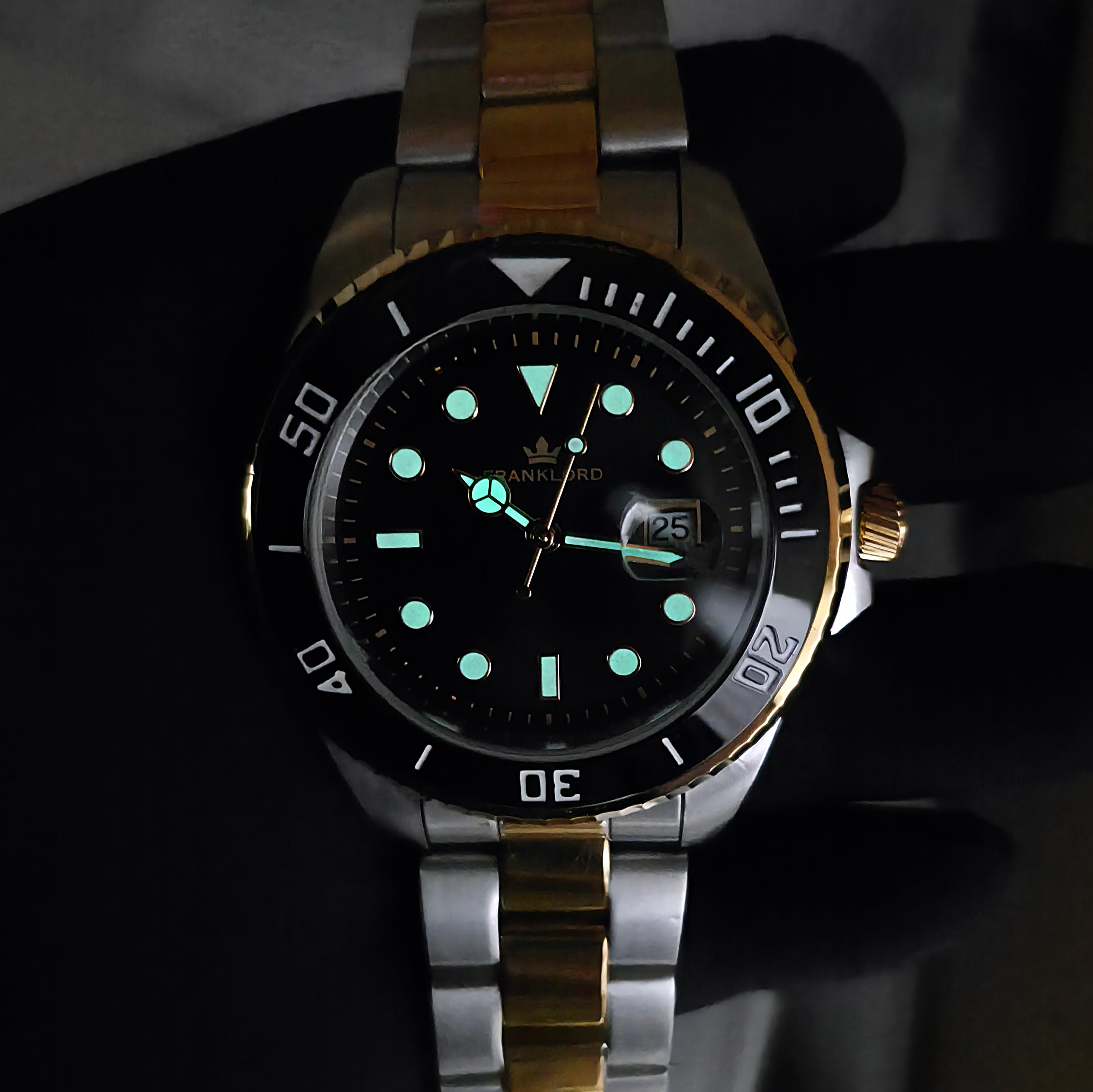 Franklord Regal Mariner – Onyx Gold | Black-Gold Stainless Steel Luxury ...