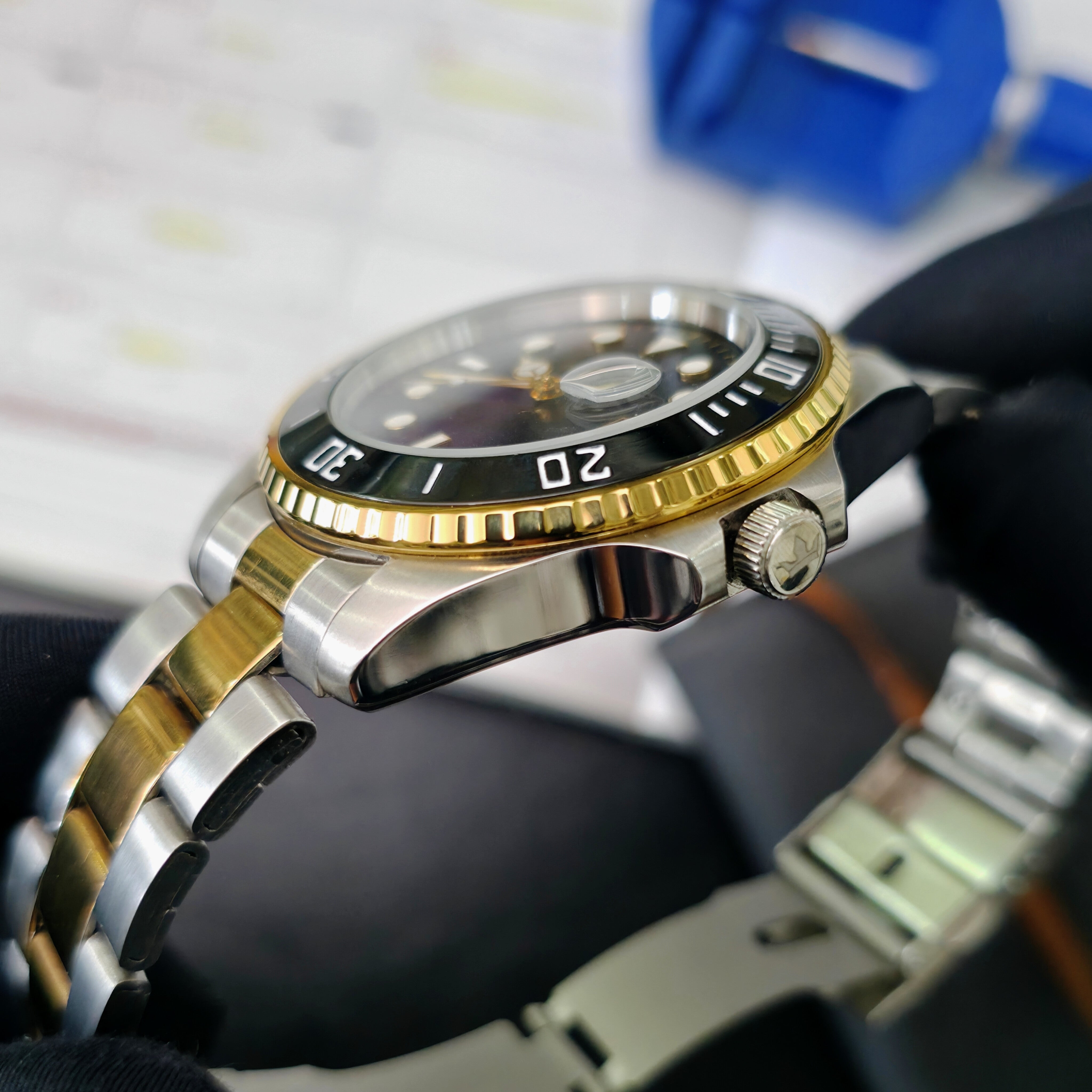 Franklord Regal Mariner – Onyx Gold | Black-Gold Stainless Steel Luxury ...