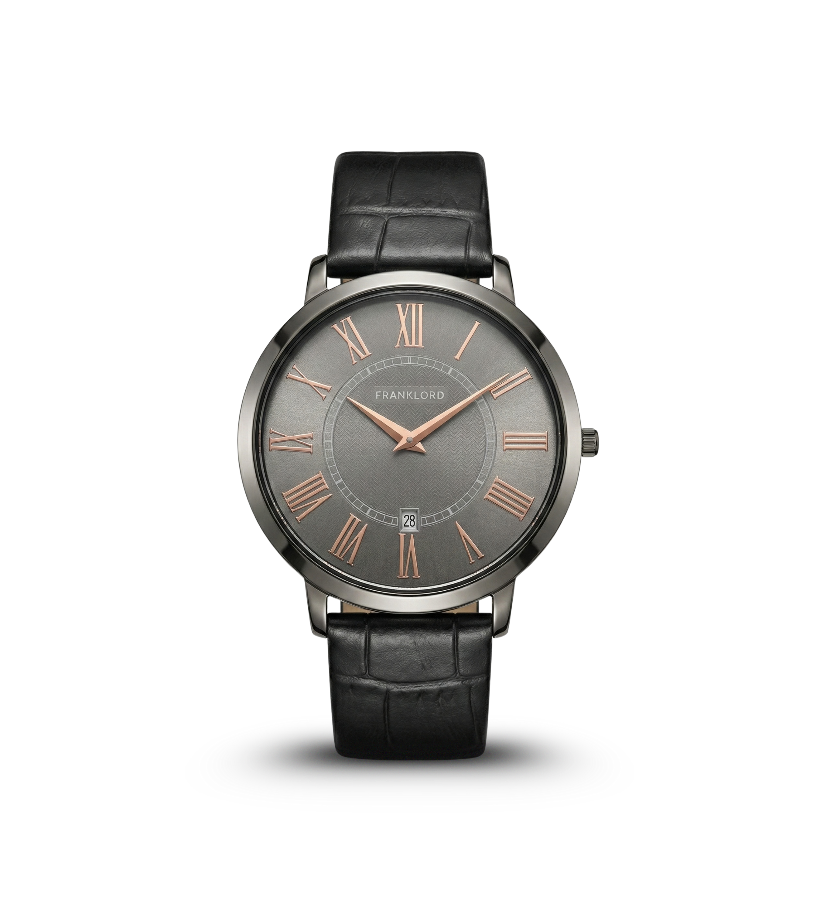 The Classic Roman - Graphite Rose | Men's Gunmetal & Grey Watch ...