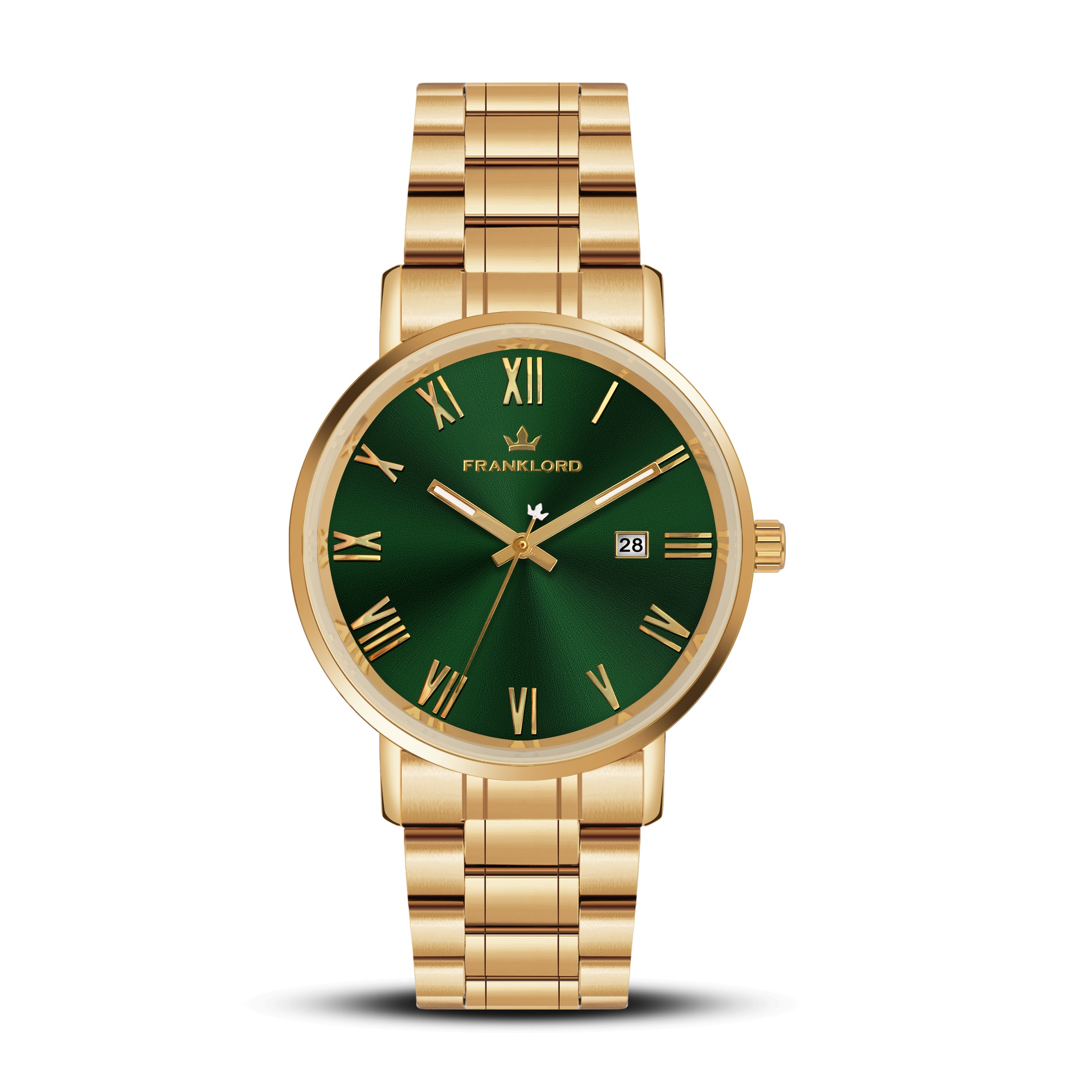 Franklord Maha Vastu (Emerald Green) | Gold & Green Vastu Watch